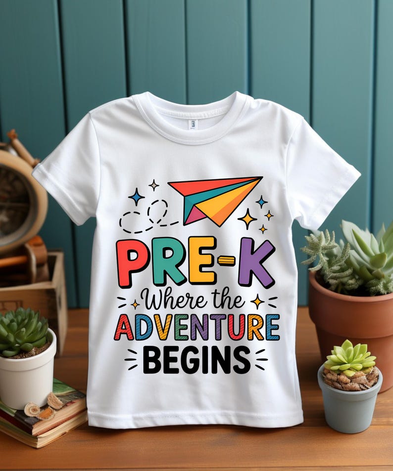 Pre-k Adventure PNG: Back to School Digital Design - Etsy