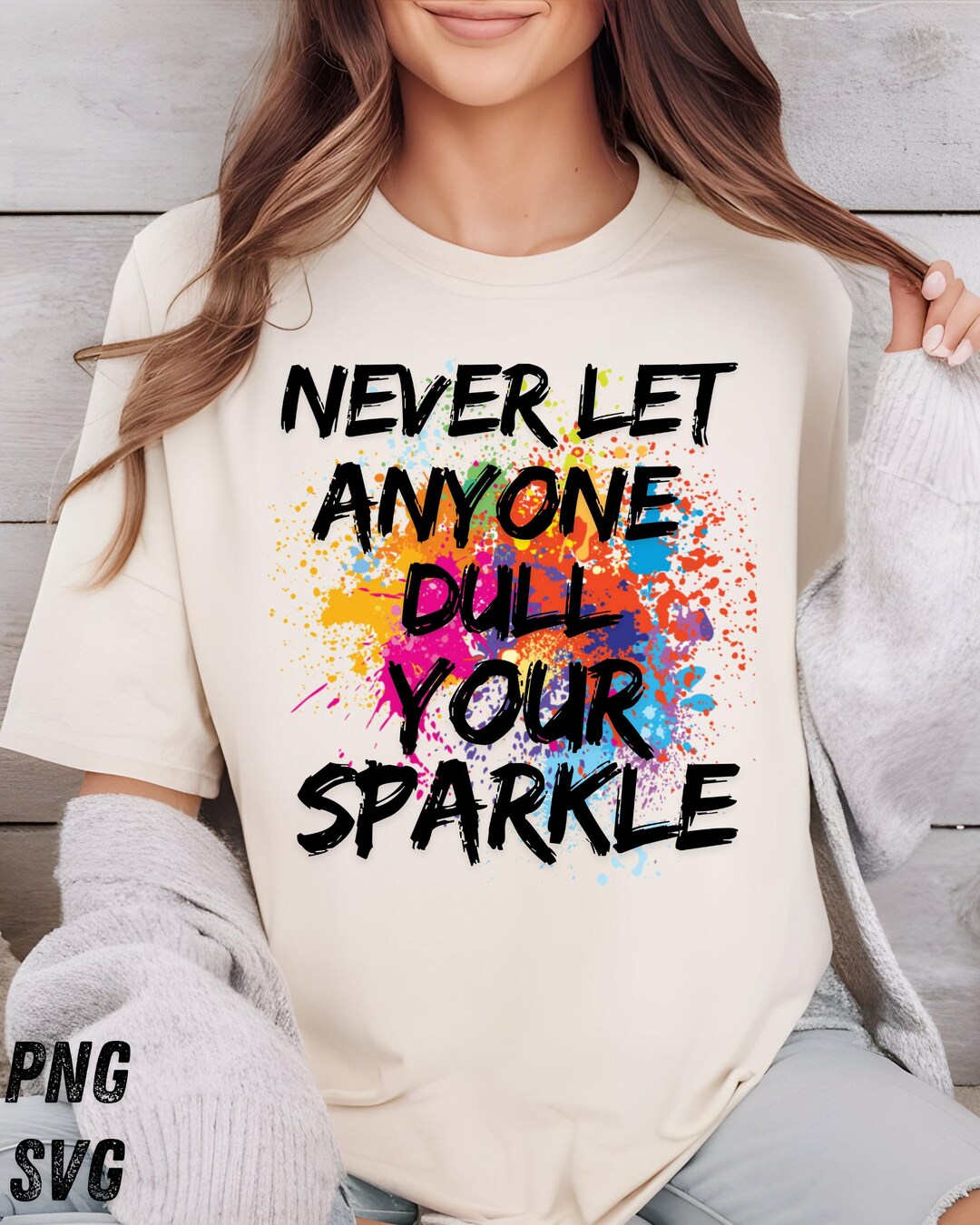 Never Dull Sparkle Graphic: Inspirational Quote PNG SVG (digital ...