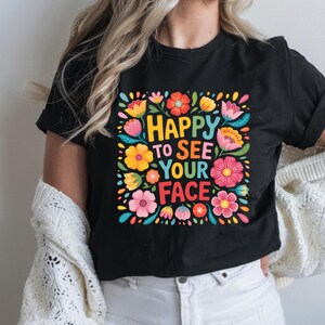 Happy Face Graphic: Back to School PNG, PDF (digital Download - Etsy