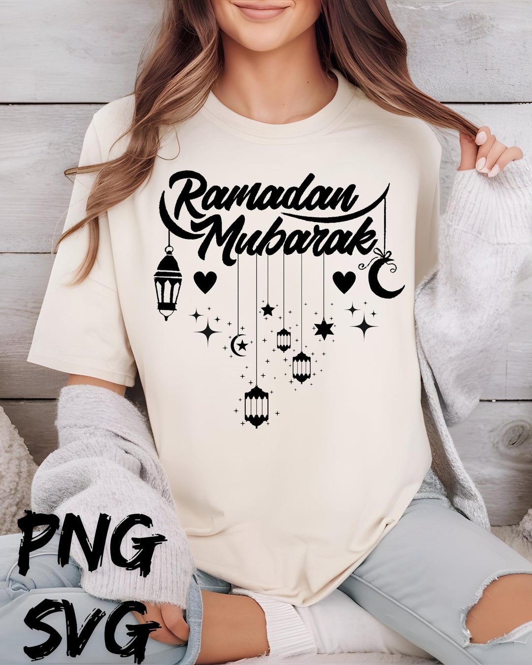 Ramadan Mubarak png, islamischer Ramadan svg, muslimischer Eid png Ramadan Kareem Tee ...