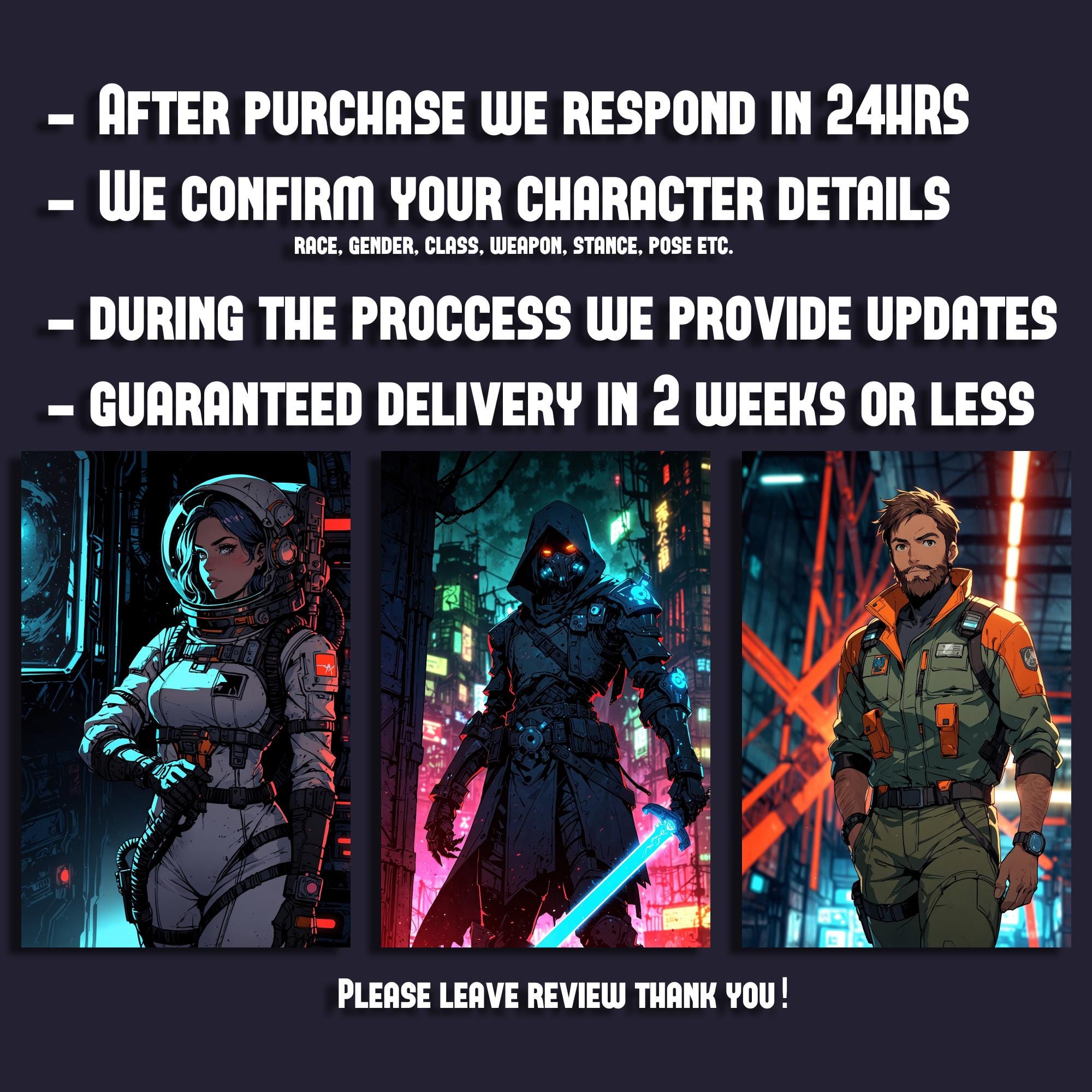Custom Scifi Dnd Character Commission, Character Portrait, Dungeons and ...