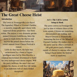 The Great Cheese Heist - A Whimsical D&D One-shot Adventure - Level 3 ...