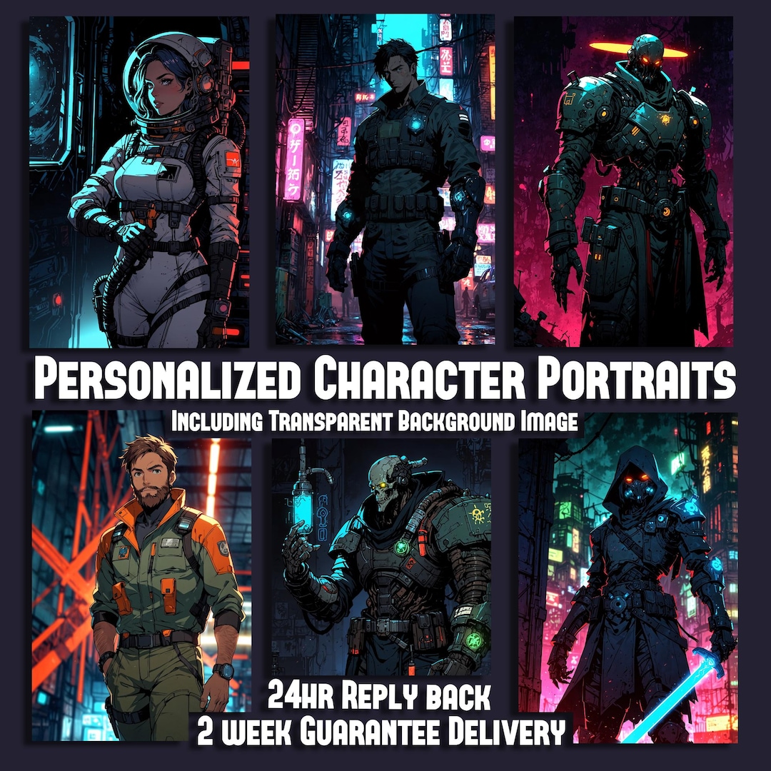 Custom Scifi Dnd Character Commission, Character Portrait, Dungeons and ...