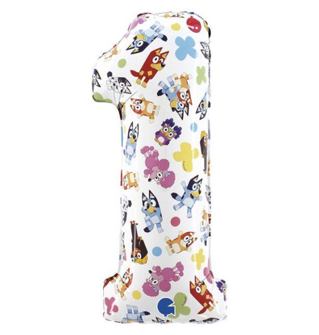 Number One Bluey 26" Foil Balloon Packaged - Etsy