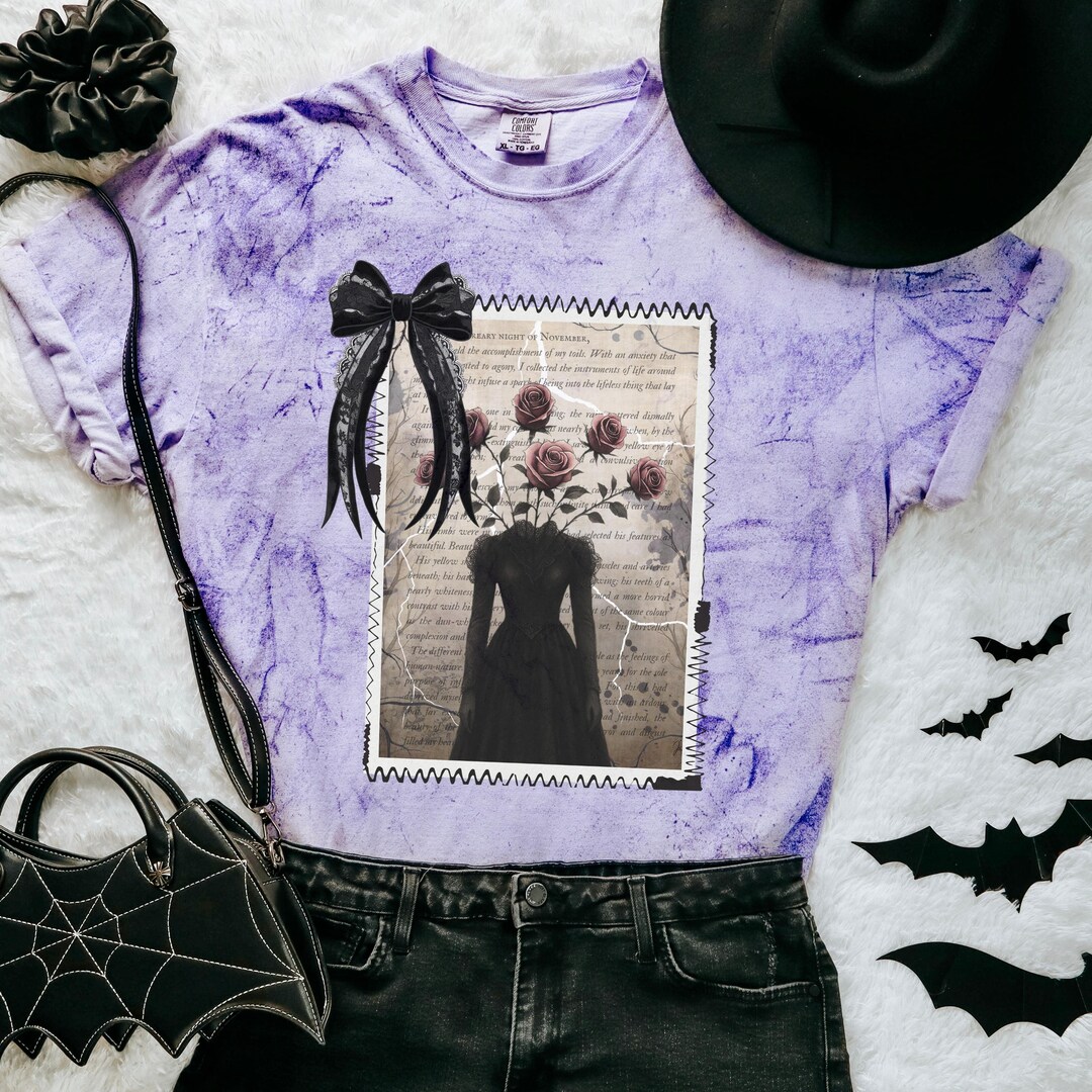 Gothic Coquette Monster Girl Art Shirt | Whimsigoth Romantasy Lace ...