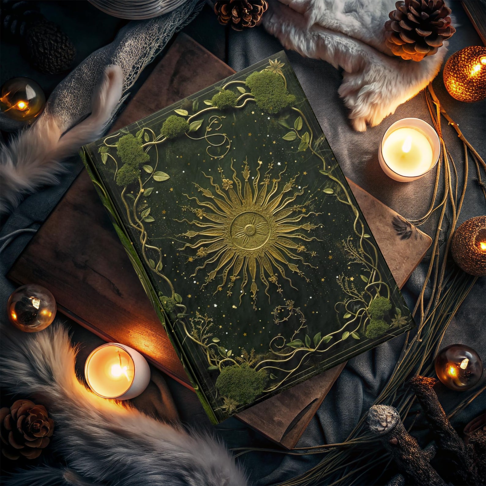 Sunroot & Moss Spellbook Journal: Forest Witch Sketchbook - Goblincore ...