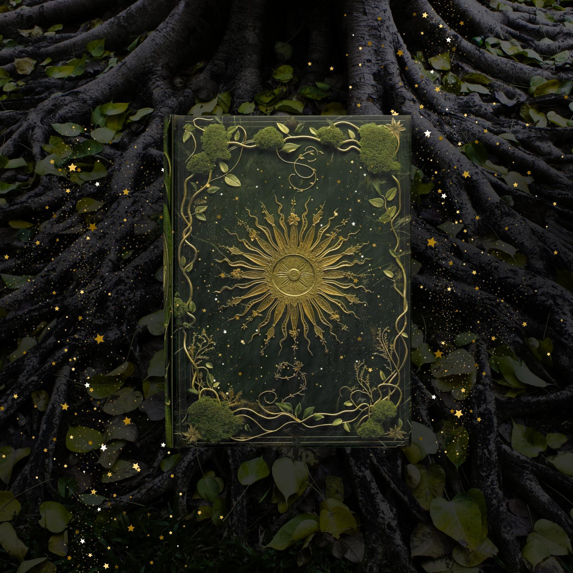 Sunroot & Moss Spellbook Journal: Forest Witch Sketchbook - Goblincore ...