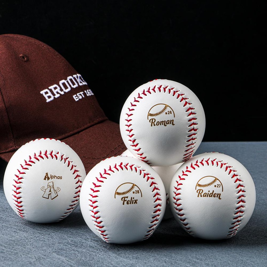Baseball With Player's Name and Number, Personalized Engraved Baseball ...