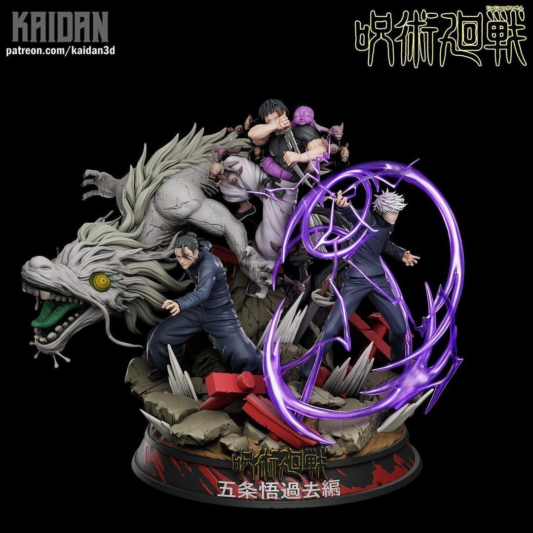 Gojo, Toji, Geto Diorama - Jujutsu Kaisen | 22 Cm | 3D Model Kit to ...