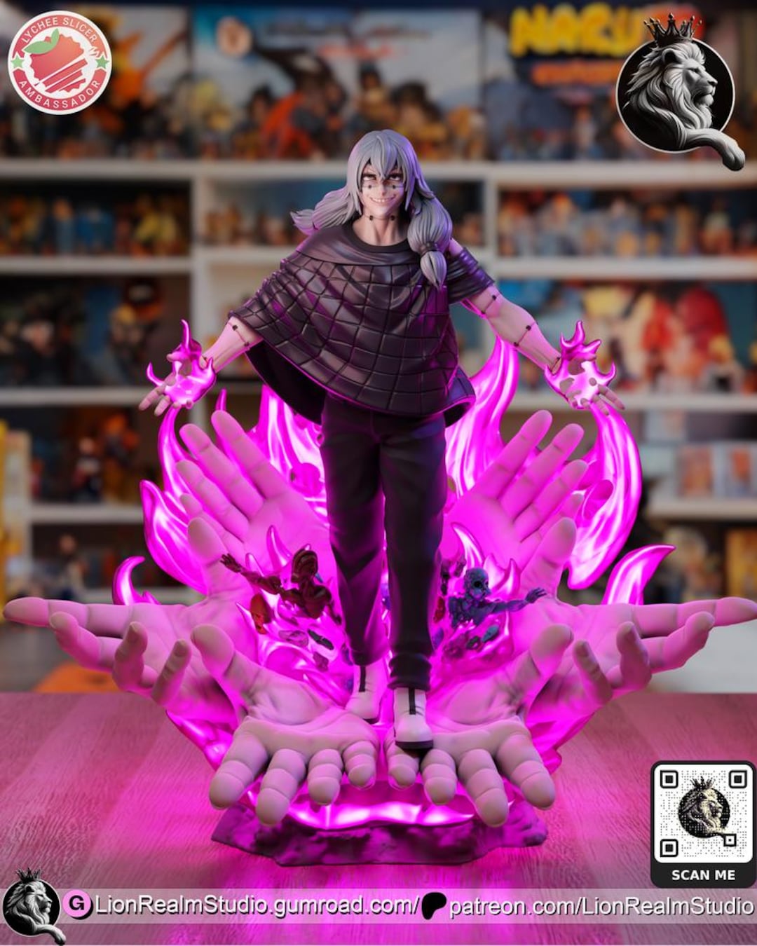 Mahito - Jujutsu Kaisen Figure | 21 Cm | 3D Model Kit to Assemble ...