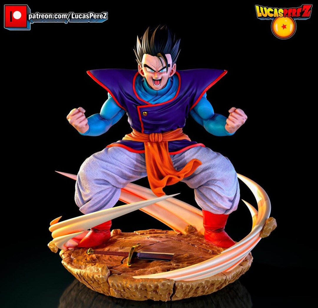 Mystic Gohan - Dragon Ball Z Figure | 13.4 Cm | 3D Kit to Assemble ...
