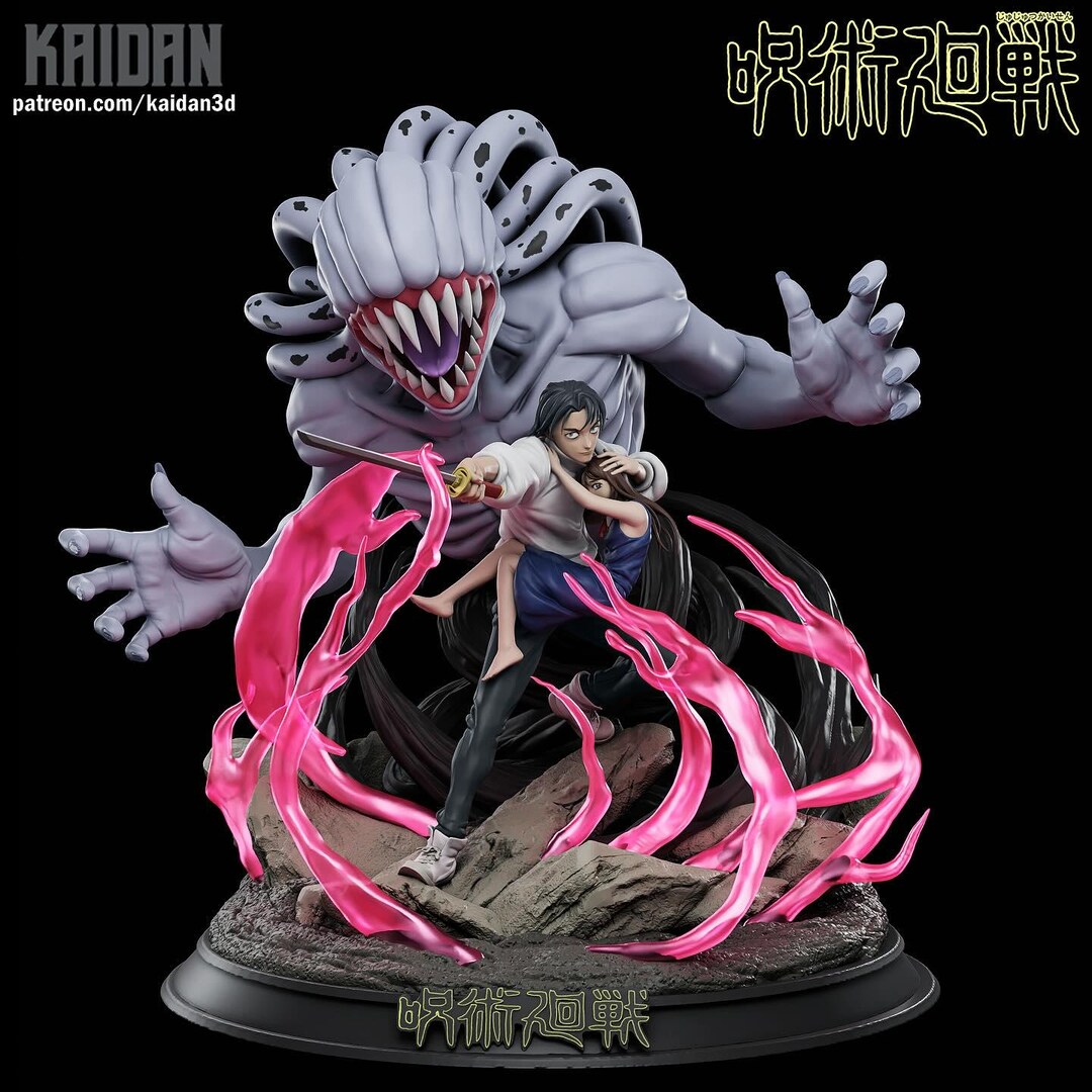 Yuta Okkotsu and Rika - Jujutsu Kaisen Figure | 32 Cm or 19 Cm | 3D ...