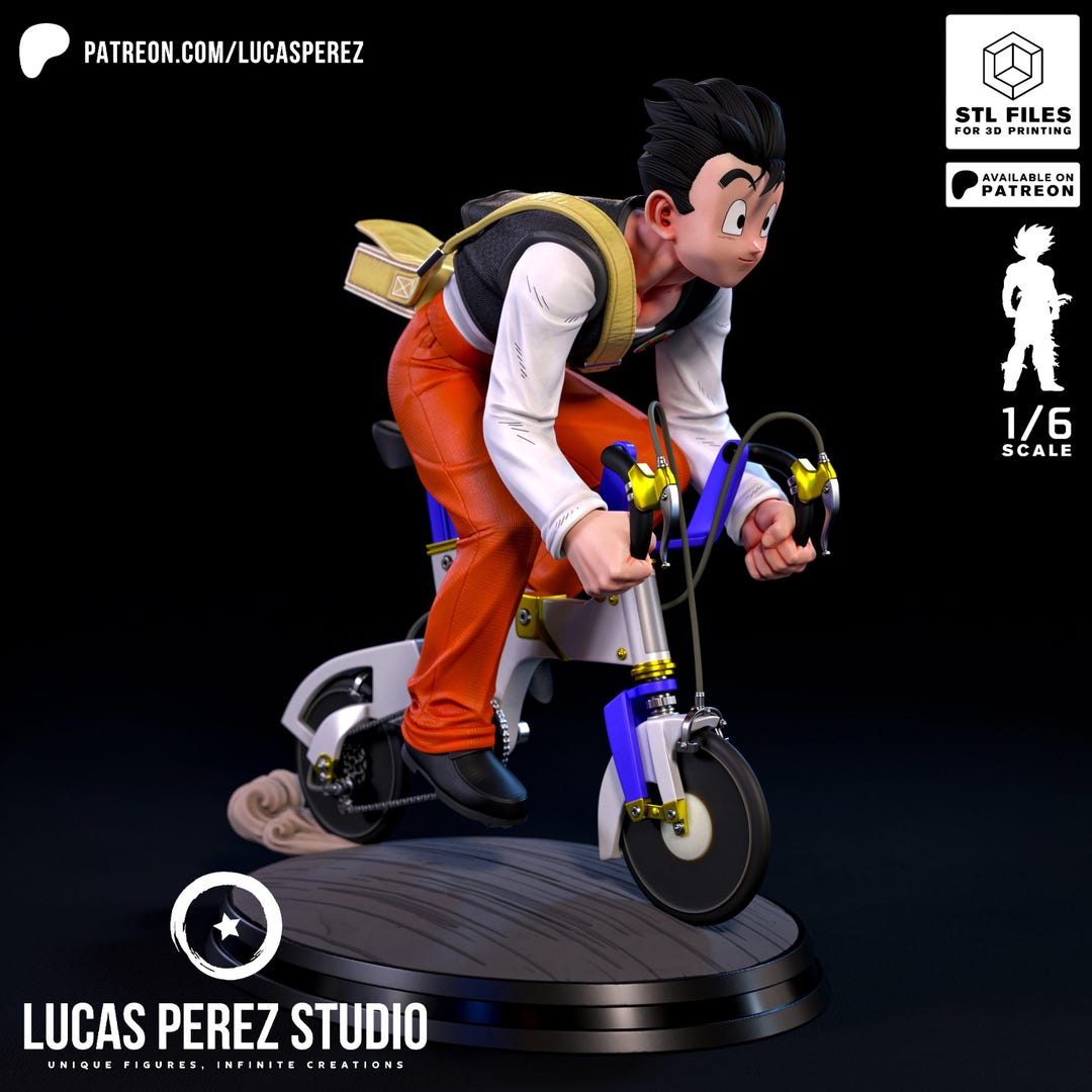 Gohan Student Dragon Ball Z Figure 12 Cm 3D Kit to Assemble & Paint - Etsy