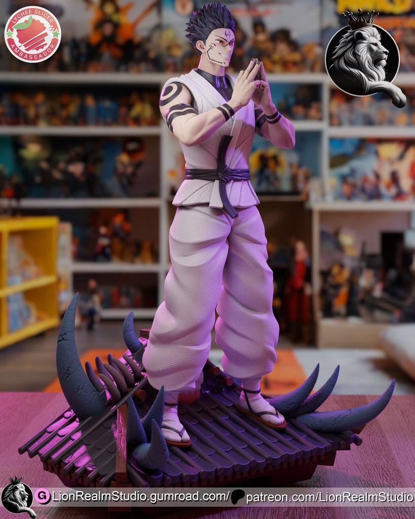 Ryomen Sukuna - Jujutsu Kaisen Figure | 35 Cm or 21 Cm | 3D Kit to ...