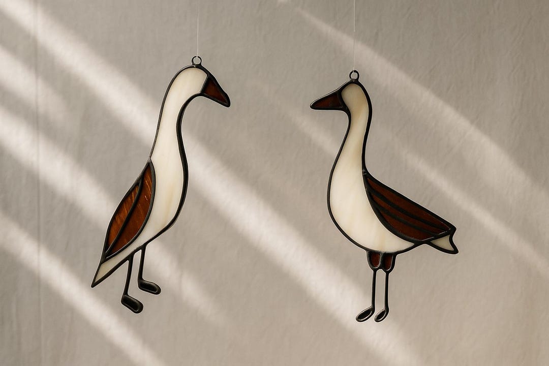 Geese - Stained Glass Pattern, Stained Glass Pendants, PDF Pattern - Etsy