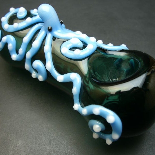 Green Glass Pipe - Etsy