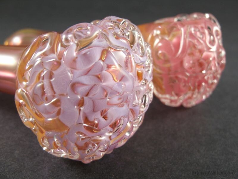 Brain on a Color Changing Glass Pipe Your Choice Pink or - Etsy