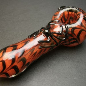 Glow in the Dark Eyes Spider Inspired Glass Pipe - Etsy