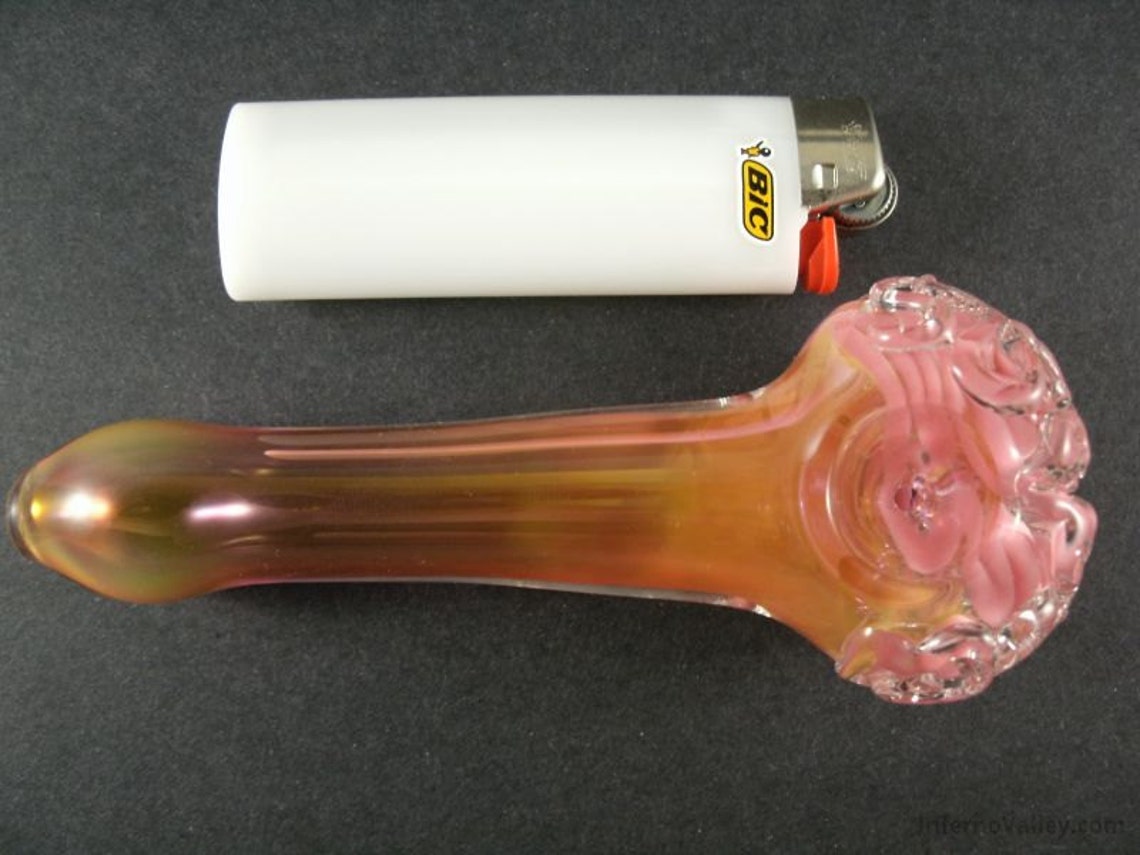 Brain on a Color Changing Glass Pipe Your Choice Pink or - Etsy