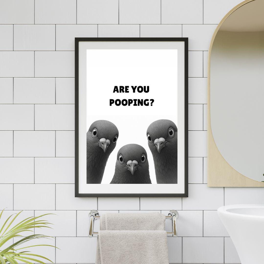 Funny Printable Sign – ARE YOU POOPING? | Humor Funny Signage - Etsy