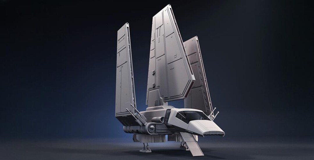 3D Printable Star Wars Shuttle Model STL File for FDM Printers Sci-fi ...