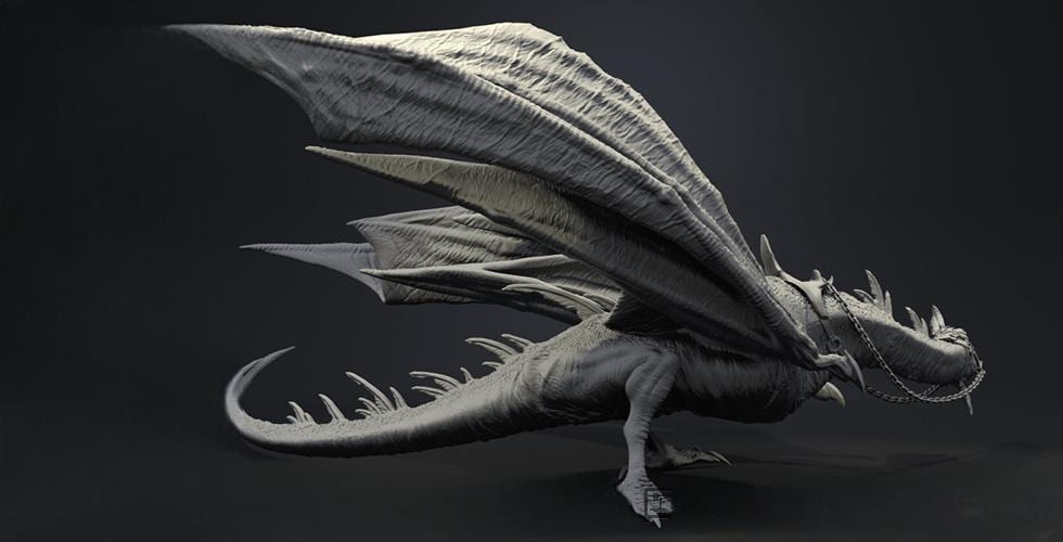 Fell Beast Nazgul Statue 3D Printable STL File Lord of the Rings 32.8 ...