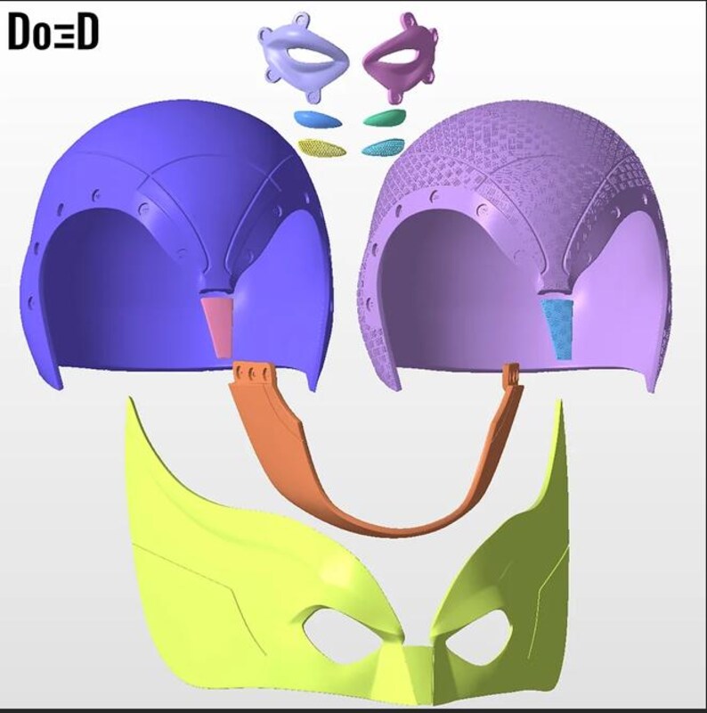 Marvel Wolverine & Deadpool 3D Printable Mask STL Files High-quality ...