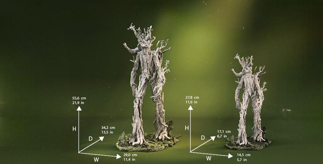 55.6cm Treebeard 3D Printable STL File Lord of the Rings Model for ...