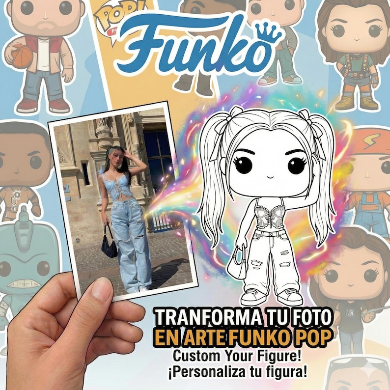 Custom Funko Style Digital Vector SVG Portrait | From Your Photo ...