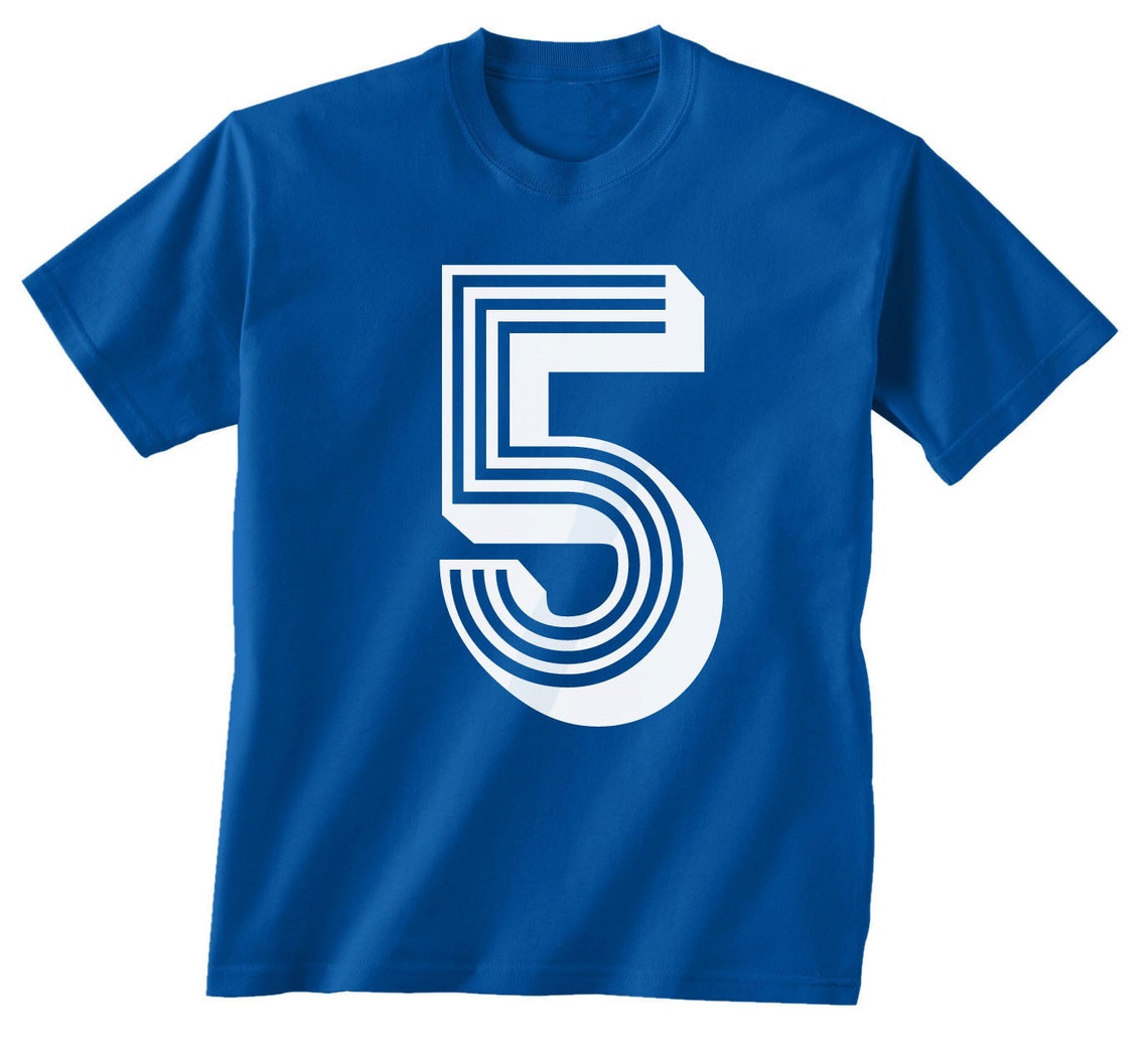 5th BIRTHDAY KIDS T Shirt Soccer Number 5 Size 2t 3t | Etsy
