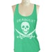 Pirate Skull Tank Top --- Women's Racerback Tank Shirt Tri-blend S M L ...
