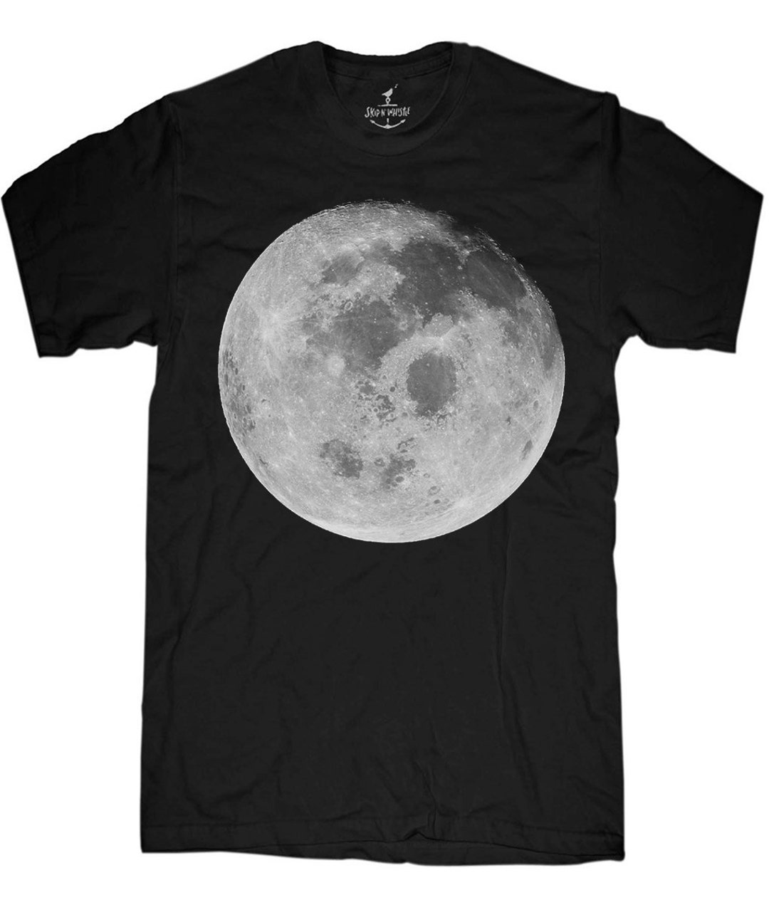 MOON SHIRT Mens T Shirt -- 2 Color Options -- Black and Vintage Black ...