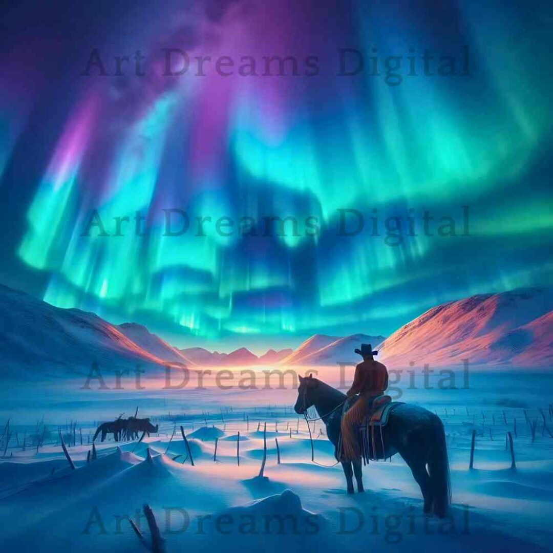 Set of 5 PNG Images of Northern Lights High Quality Digital Download ...