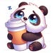 4 Images PNG / Hilarious and Adorable Cat and Panda Coffee Lovers ...