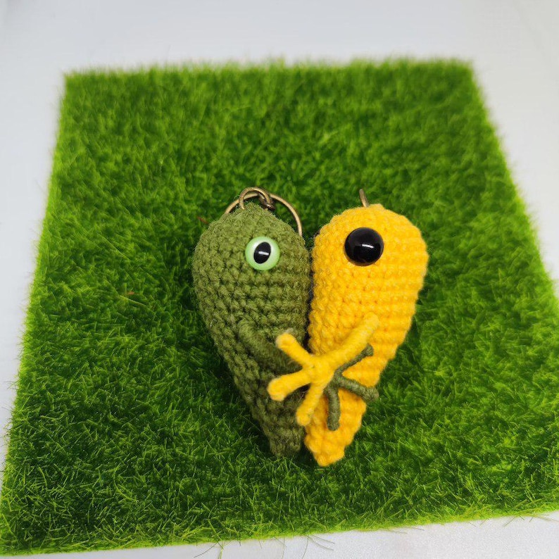 Kiss & Magnet Keychain Duo - Unique Matching Gifts for Couples and ...