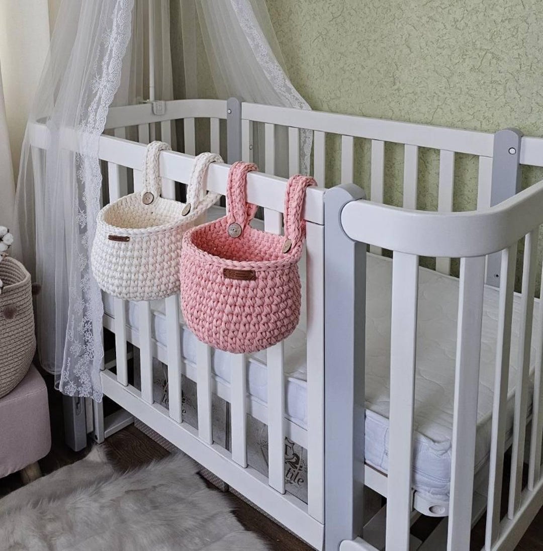 Crib Organizer Boxo | Little Crib Basket | Newborn Organizer | Gift for ...