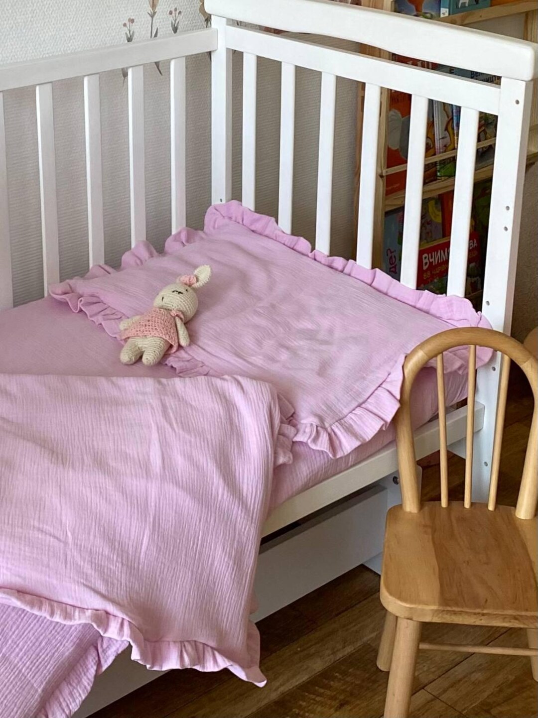 Muslin Pink Bedding | Muslin Sheets | Baby Muslin Blanket | Muslin Baby ...