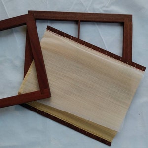 9 X 12 Inch, Papermaking Mold and Dackle, Mold and Deckle, Mahogany ...