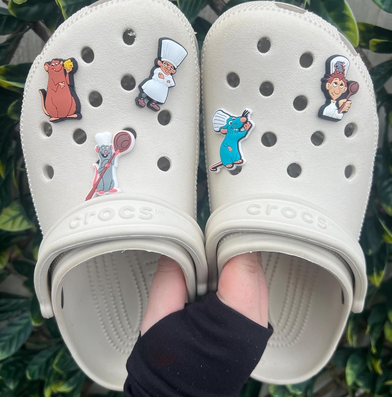 Ratatouille Inspired Character Shoe Charms Bundle, Rat, Mouse Croc ...