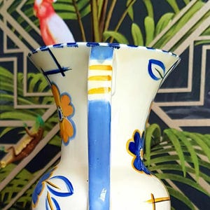 RARE Crown Devon Floral Pottery Jug Art Deco Hand Painted - Etsy