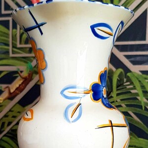 RARE Crown Devon Floral Pottery Jug Art Deco Hand Painted - Etsy