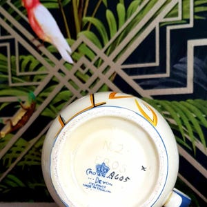 RARE Crown Devon Floral Pottery Jug Art Deco Hand Painted - Etsy