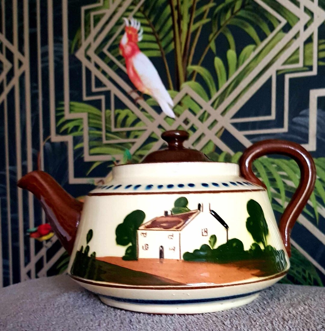 Watcombe Pottery Torquay Devon Teapot With Motto - Etsy