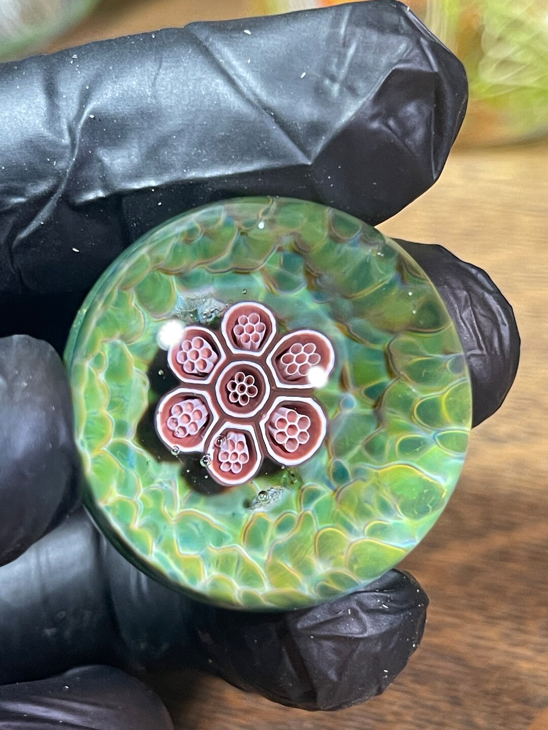 3-D Honeycomb Murrine Blown Glass Marble 34mm - Etsy