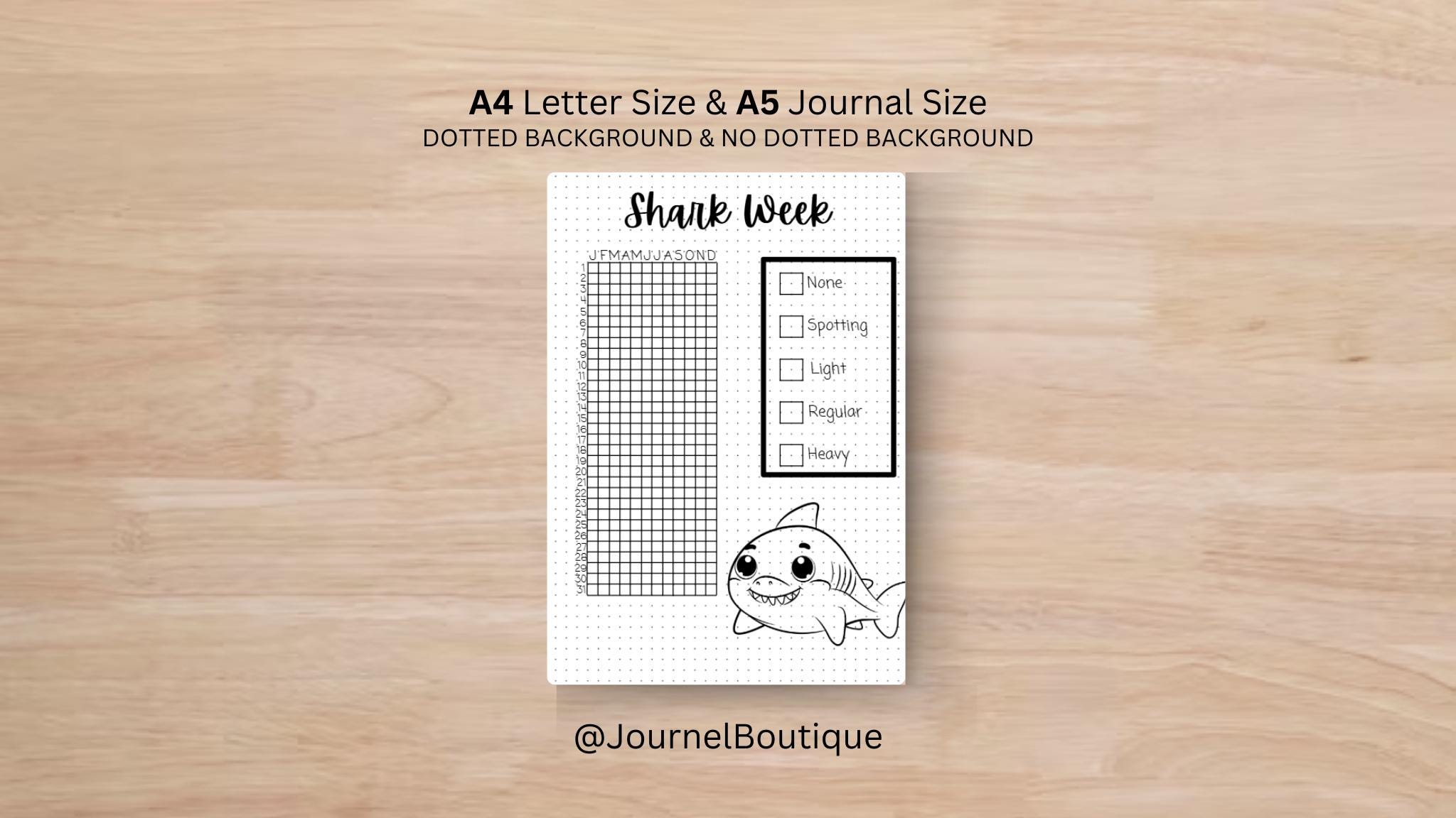 Period Tracker | PRINTABLE Journal Page | Flow Tracker | Yearly Tracker ...