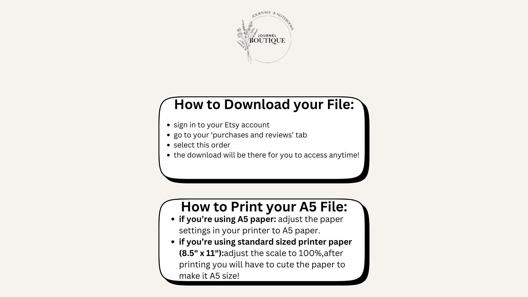 Period Tracker | PRINTABLE Journal Page | Flow Tracker | Yearly Tracker ...