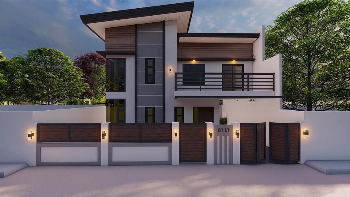 120 Sq.meter Two-storey House (floor Plans, Elevations and Details)-pdf ...