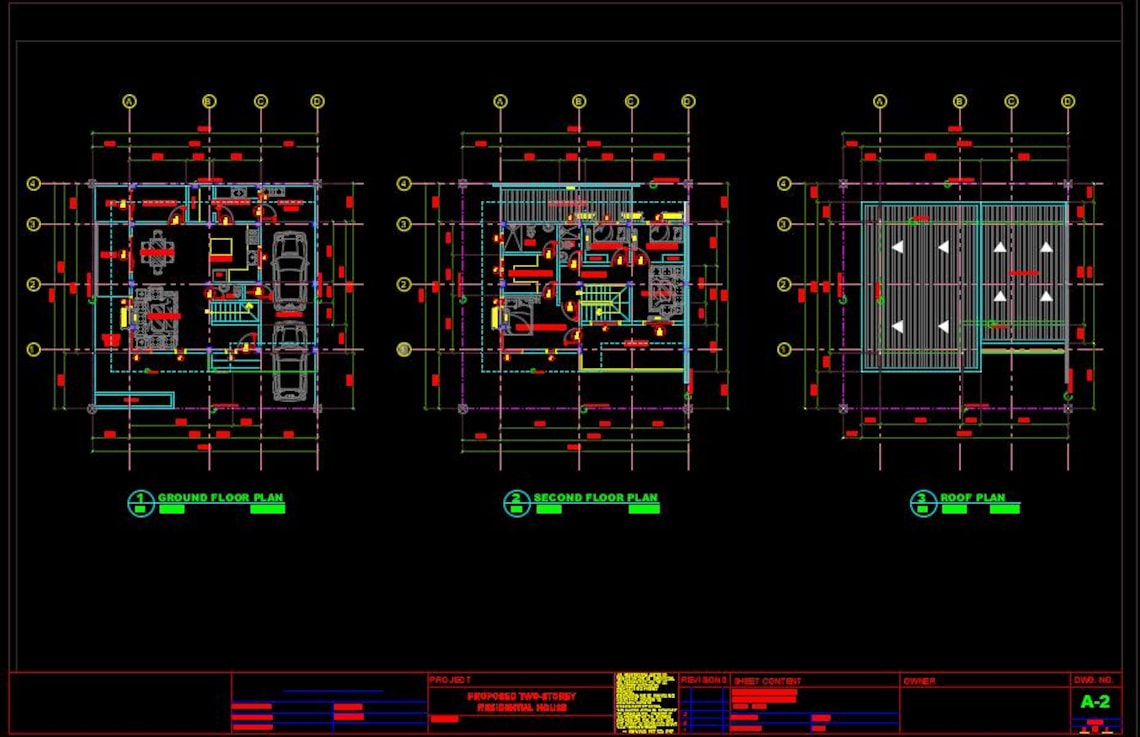 120 Sq.meter Two-storey House (floor Plans, Elevations and Details)-pdf ...