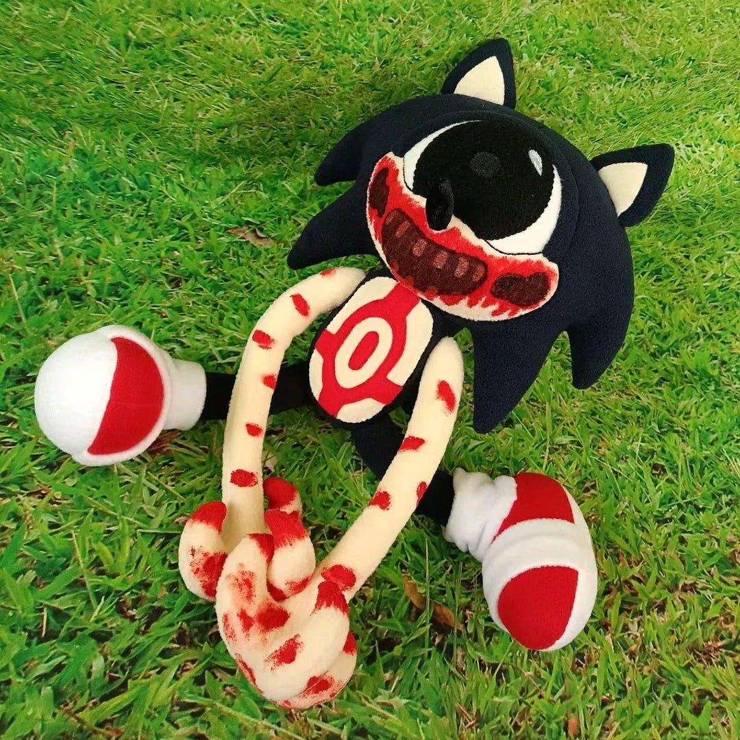 Sonic EYX Plush, Sonic Plush, Hedgehog Plush, Stuffed Animal 14", Unexe ...