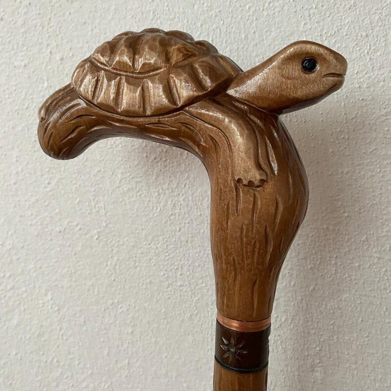 Carved Walking Cane - Etsy